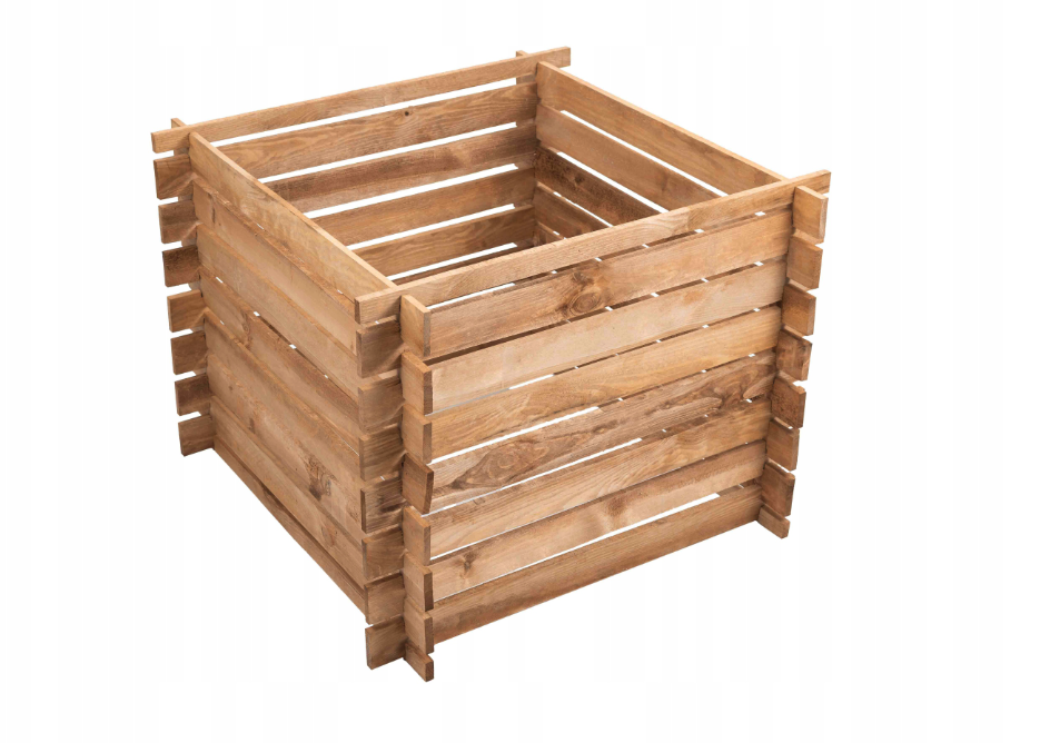 Composter de grădină din lemn 640L :: Lilly.ro