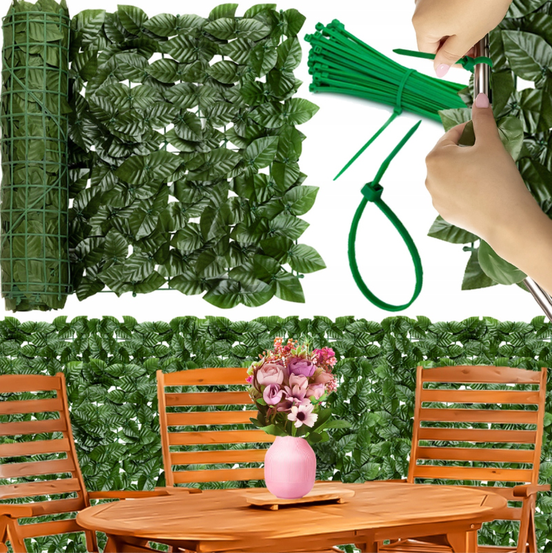 Gard viu pentru balcon - 300 x 50 cm - artificial :: Lilly.ro