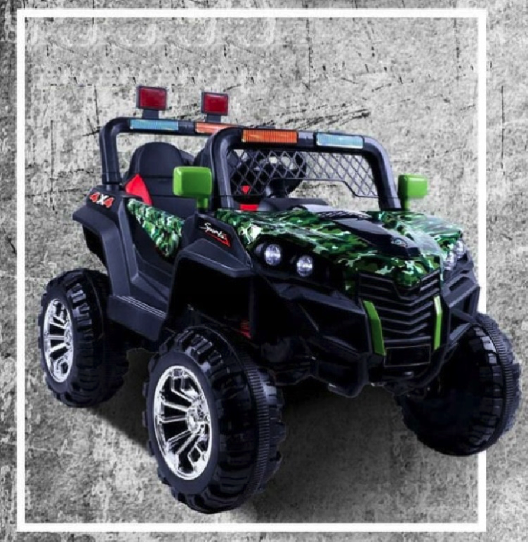 Egyedi gyerek akkumulátoros autó JEEP zöld :: Bonu.hu